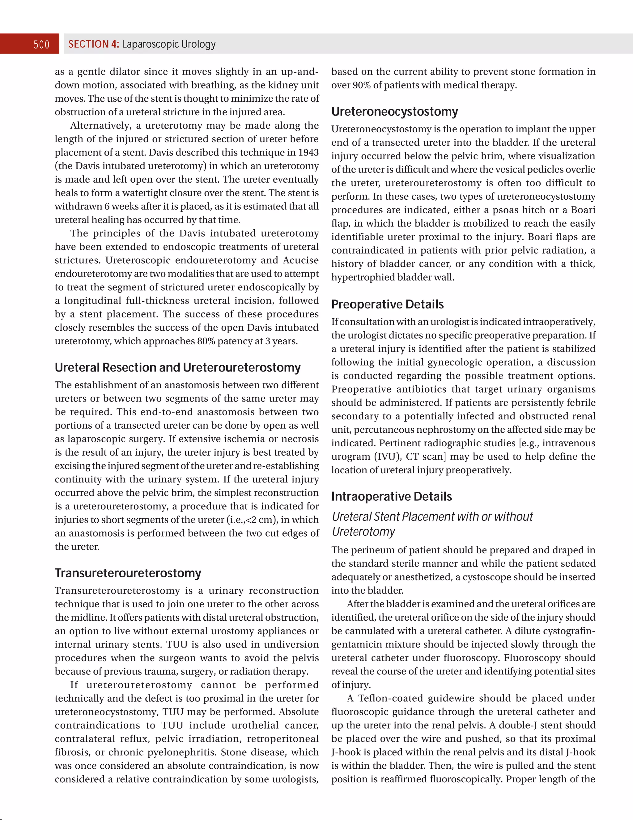 Ureteral Injury and Laparoscopy | PDF