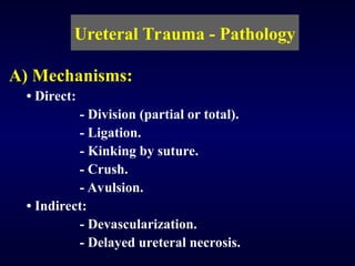 Ureteral Injury in gyne and obstetri.ppt