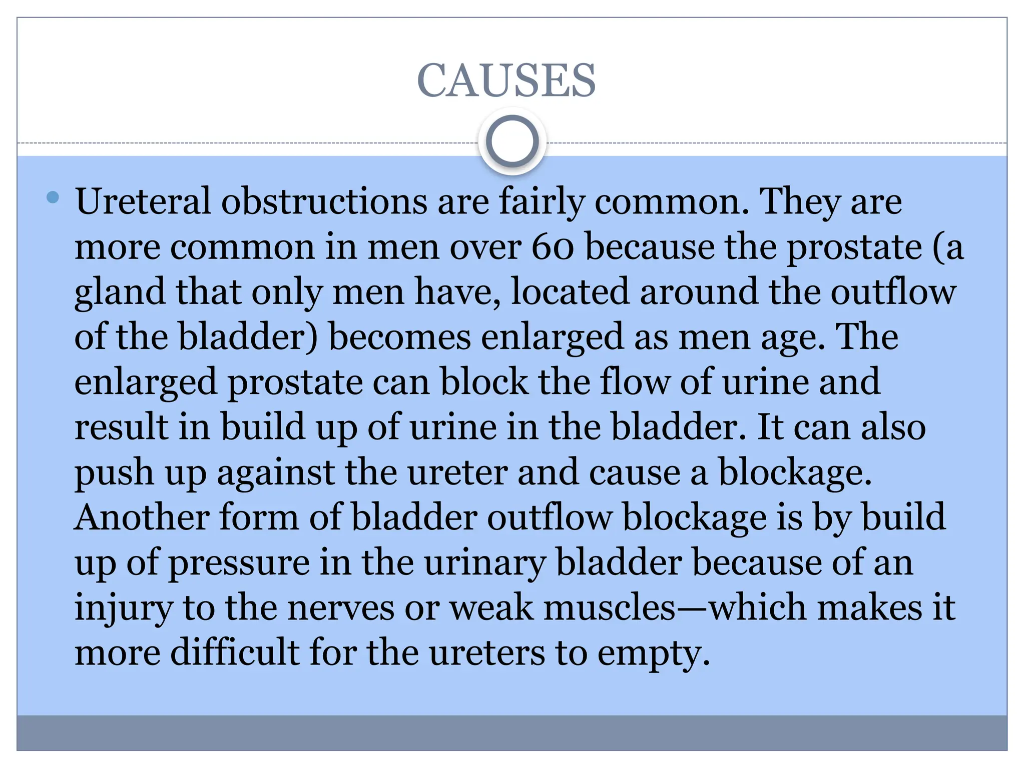 URETERAL OBSTRUCTION and nursing management .pptx