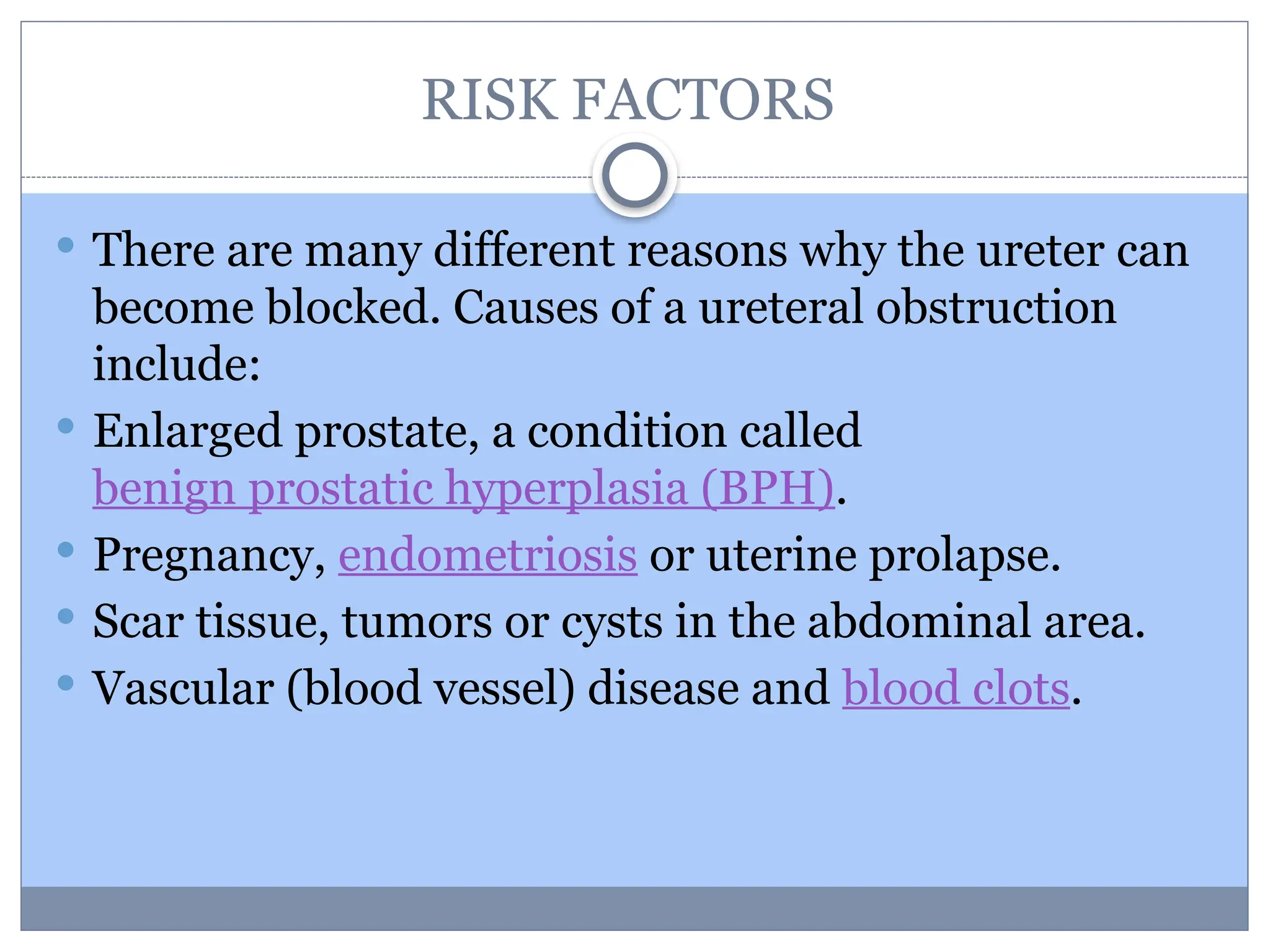 URETERAL OBSTRUCTION and nursing management .pptx | Digestive Disorders ...