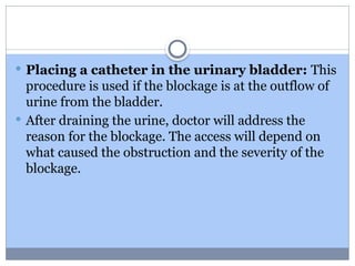 URETERAL OBSTRUCTION and nursing management .pptx