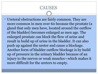 URETERAL OBSTRUCTION and nursing management .pptx | Digestive Disorders ...