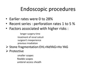 Ureteric injuries | PPTX