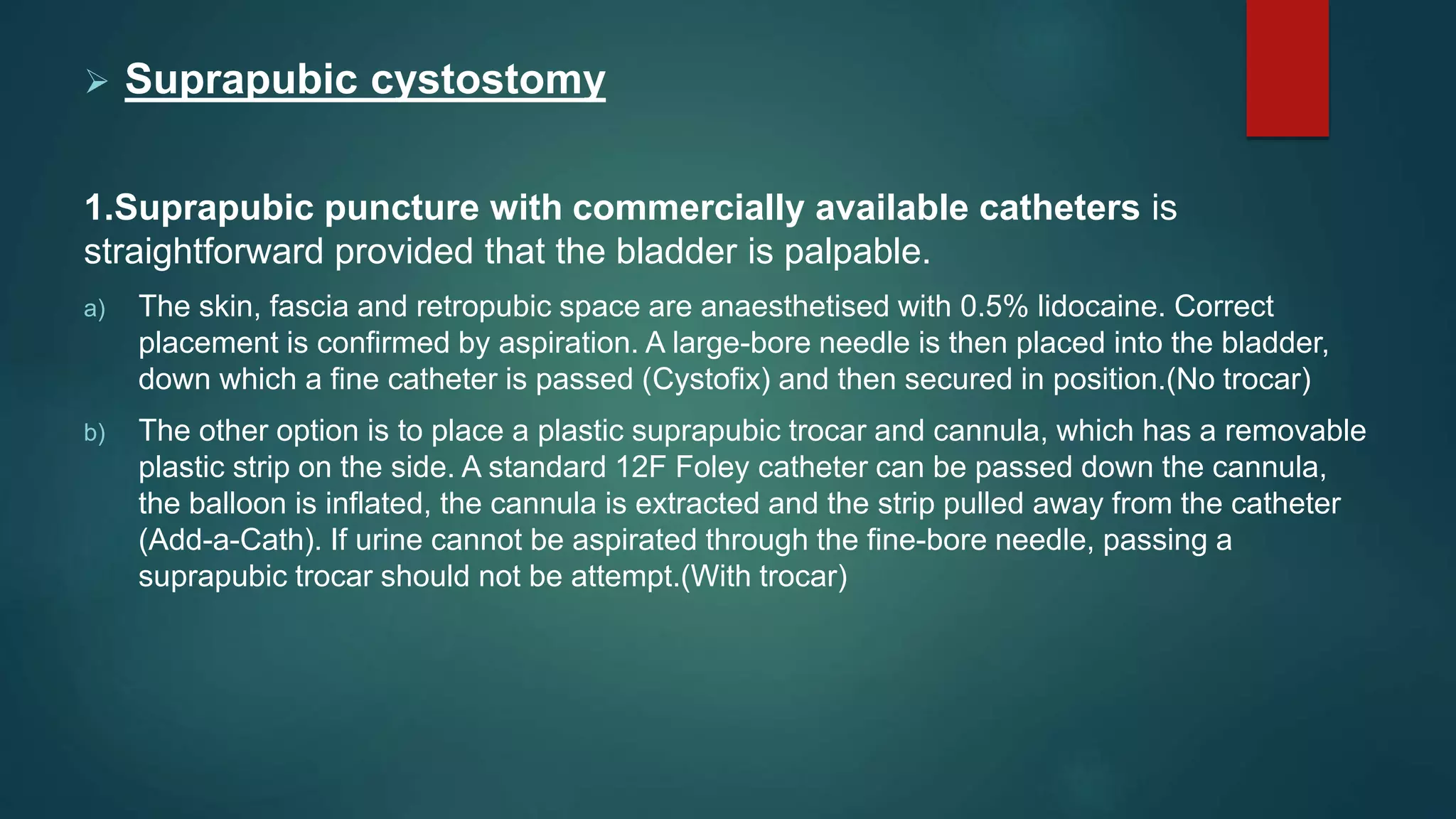 Urethral catheterisation | PPTX
