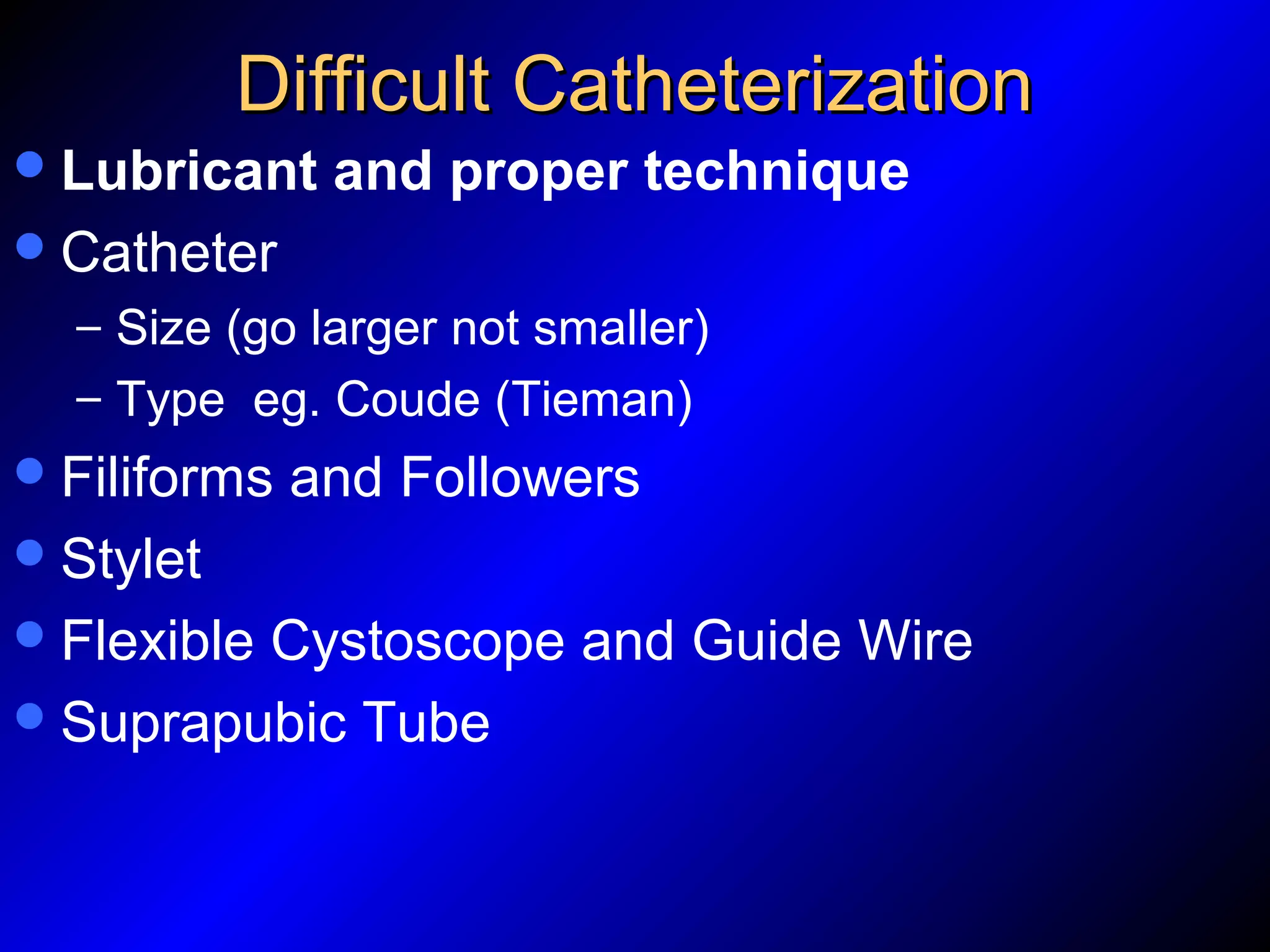Urethral catheterization | PPT