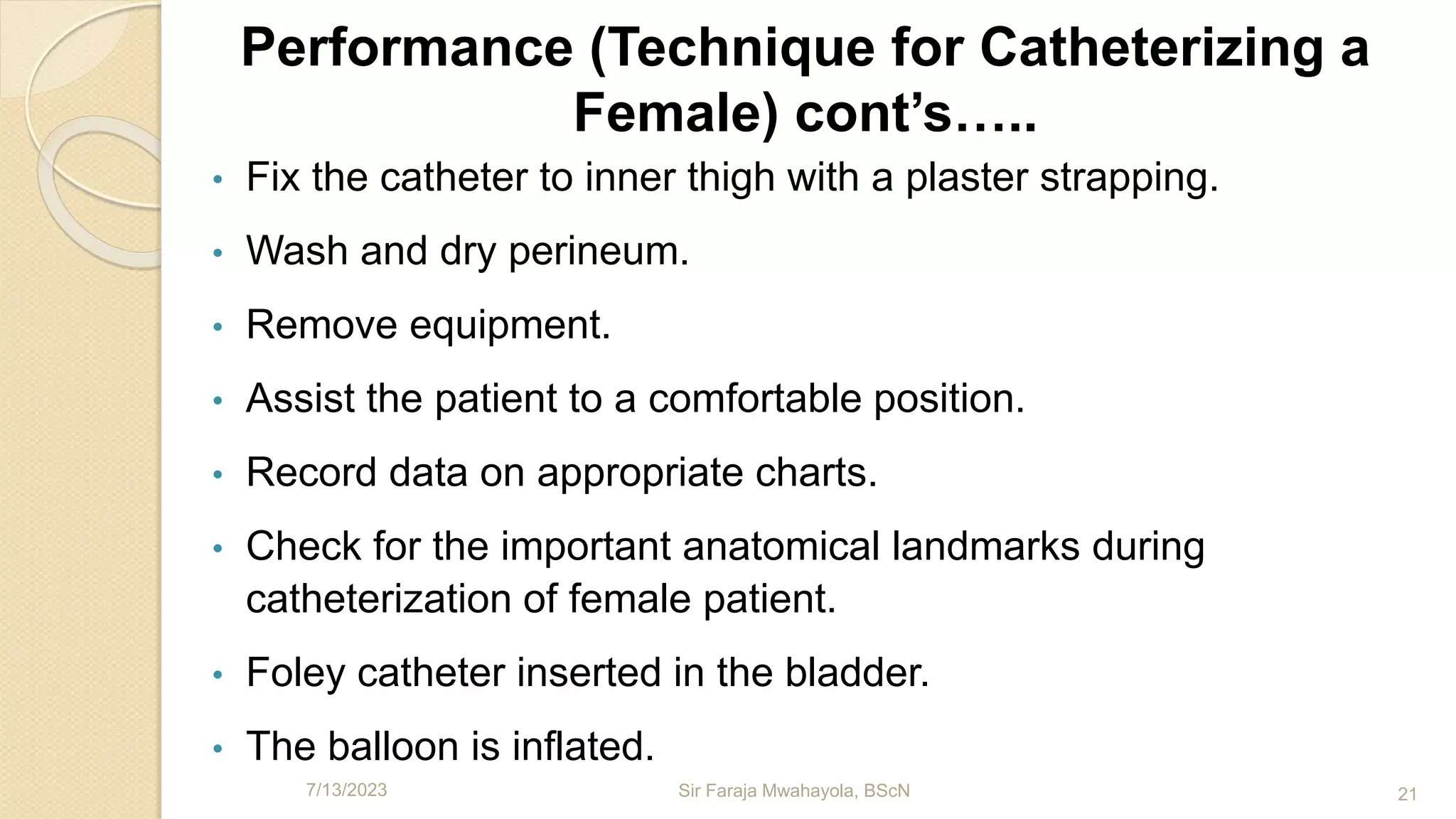 URETHRAL CATHETERIZATION.ppt
