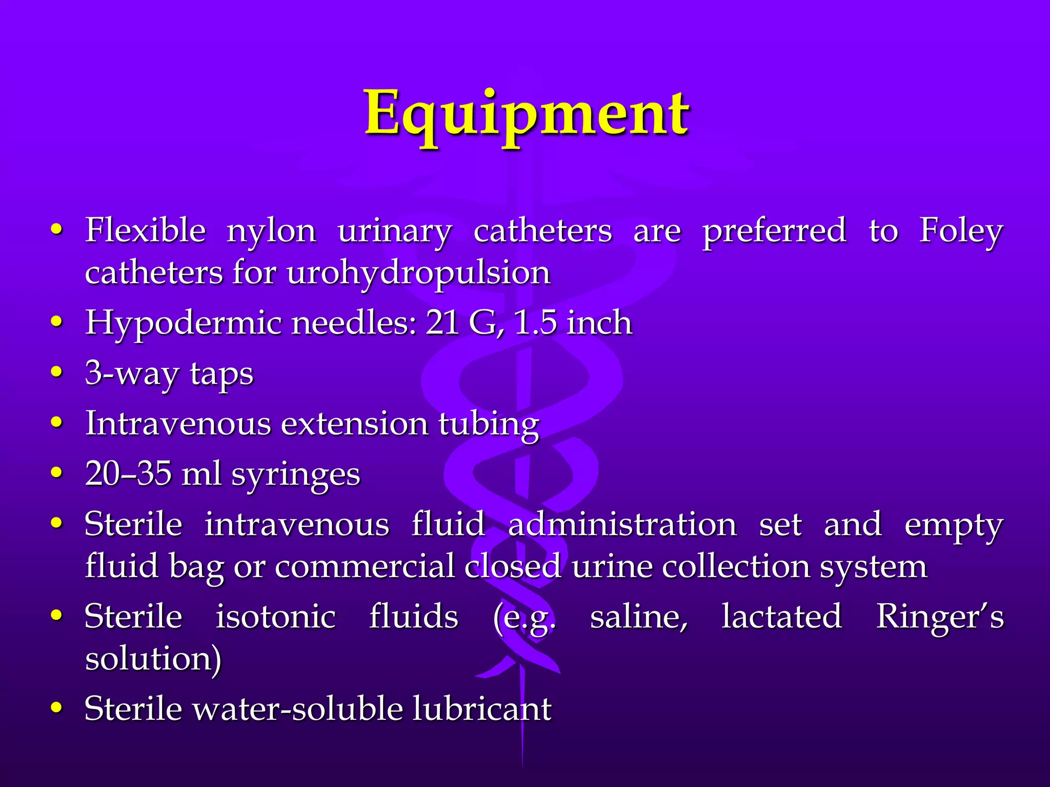 Urethral catheterization – male dog | PPTX