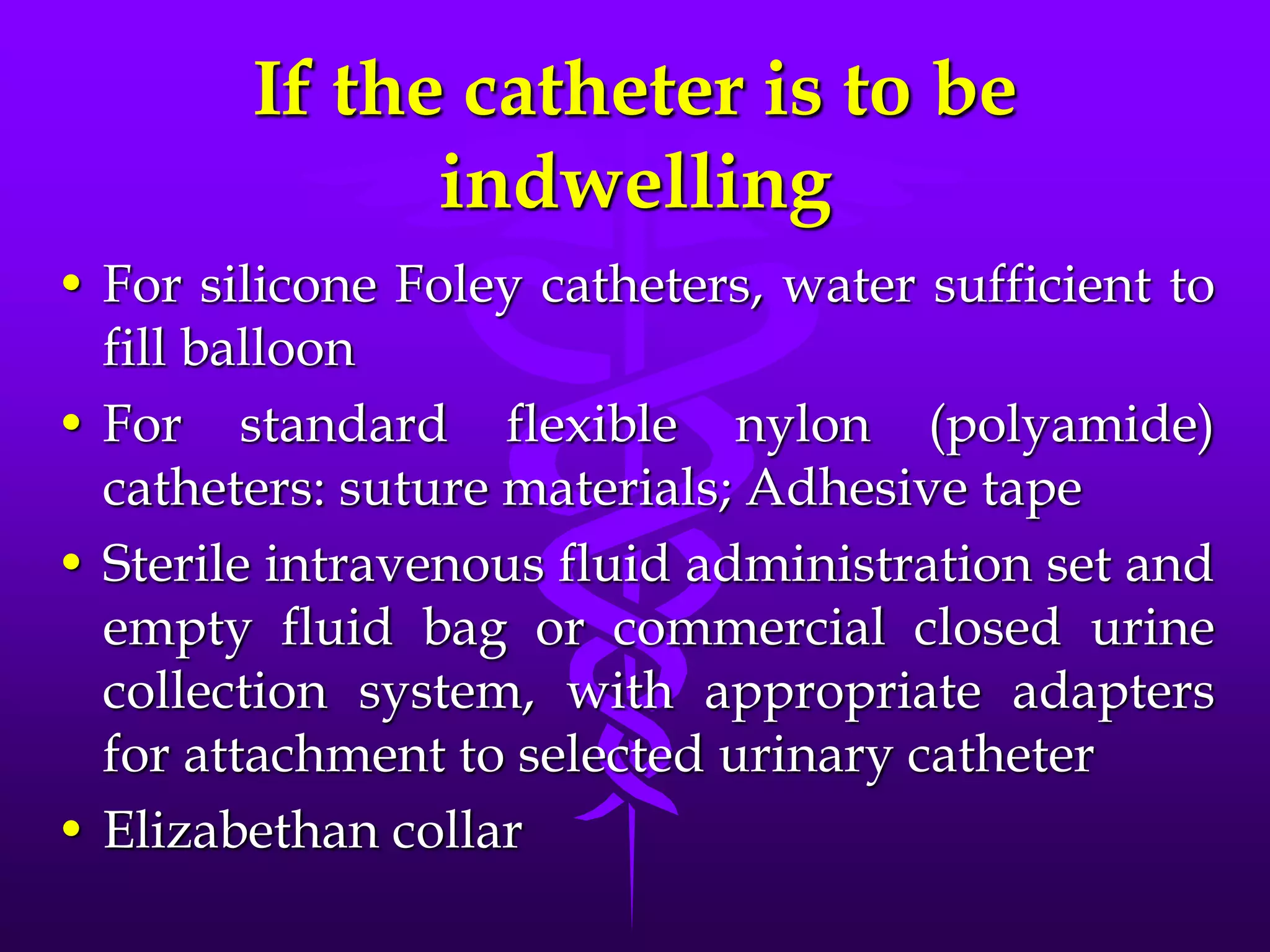 Urethral catheterization – male dog | PPTX