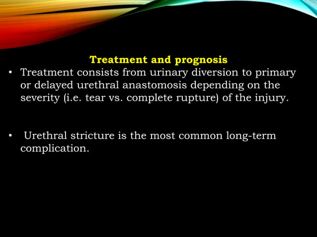 IMAGING OF URETHRAL INJURY | PPTX | Sexual Conditions | Sexual Health