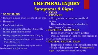 URETHRAL INJURY- Trauma Surgery | PPTX