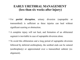 URETHRAL INJURY: BRIEF SURGICAL MANAGEMENT | PPTX