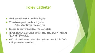 URETHRAL INJURY AND URETHRAL CARUNCLE.pptx