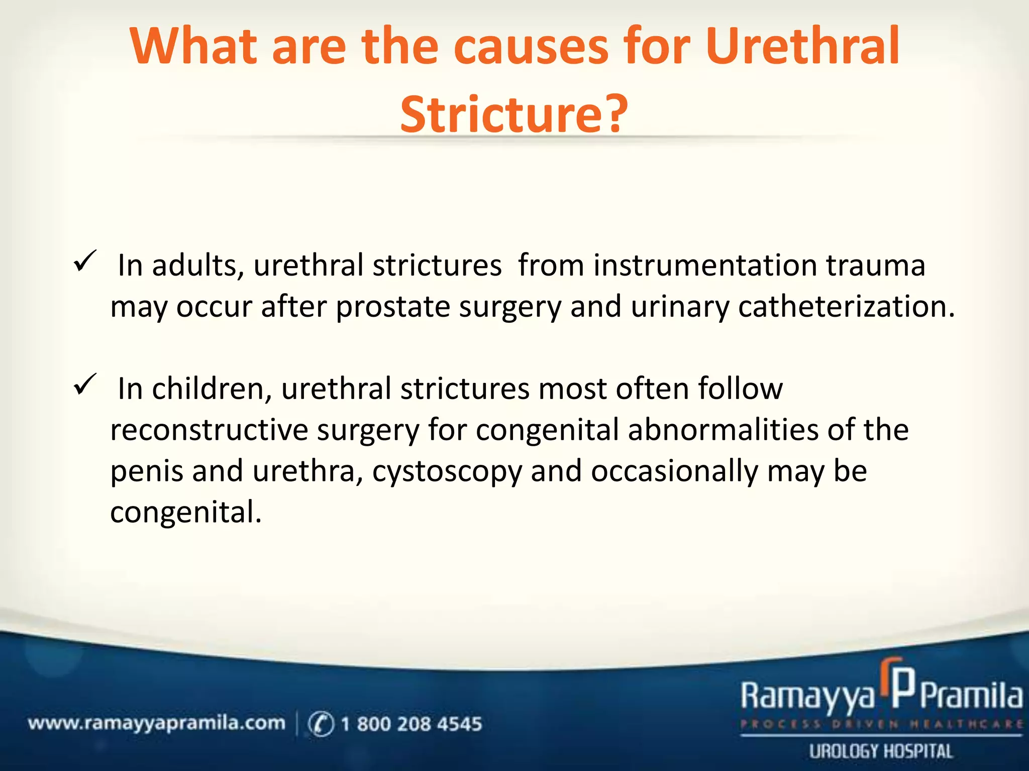 Urethral stricture | PPTX