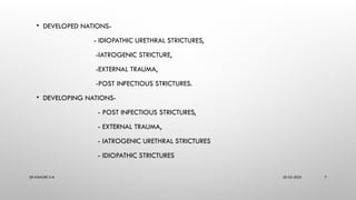 URETHRAL STRICTURE AND ITS MANAGEMENT.pptx