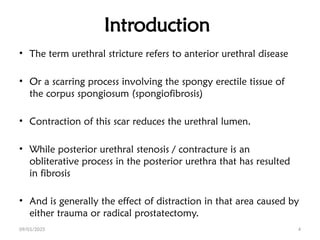URETHRAL STRICTURE, Basic Overviews for Medical students | PPTX