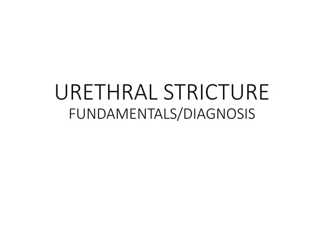 URETHRAL STRICTURE MAIN.pptxAbnormal narrowing of a segment of the ...