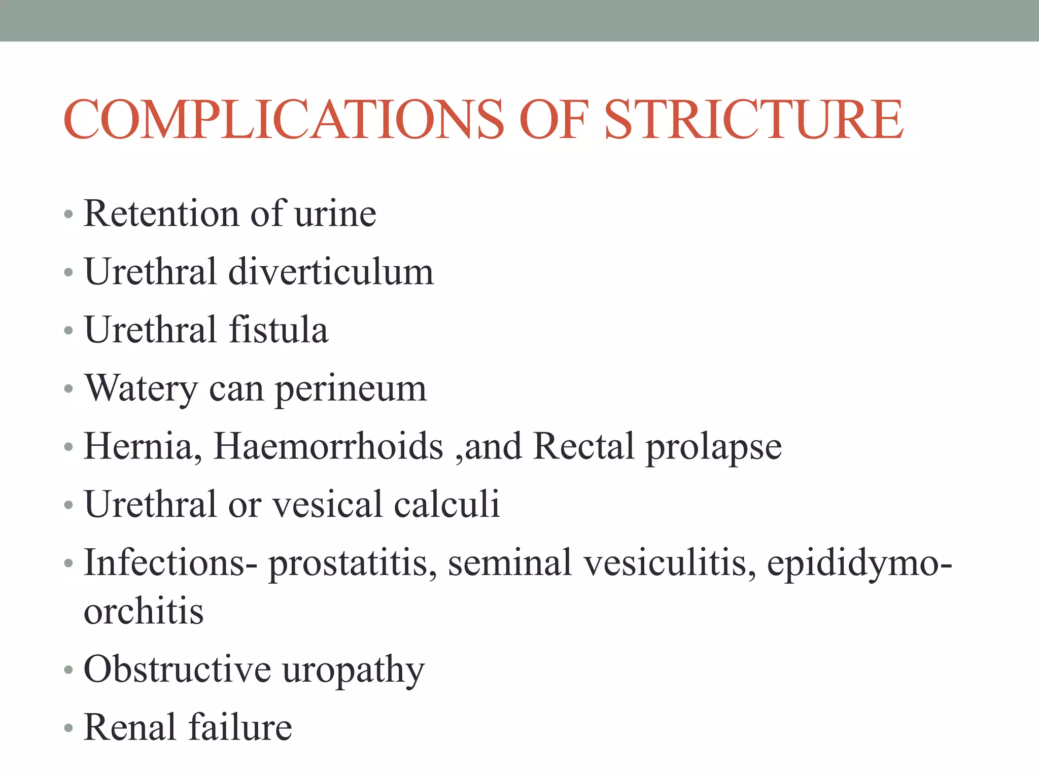 Pathology of Urethral strictures | PPTX