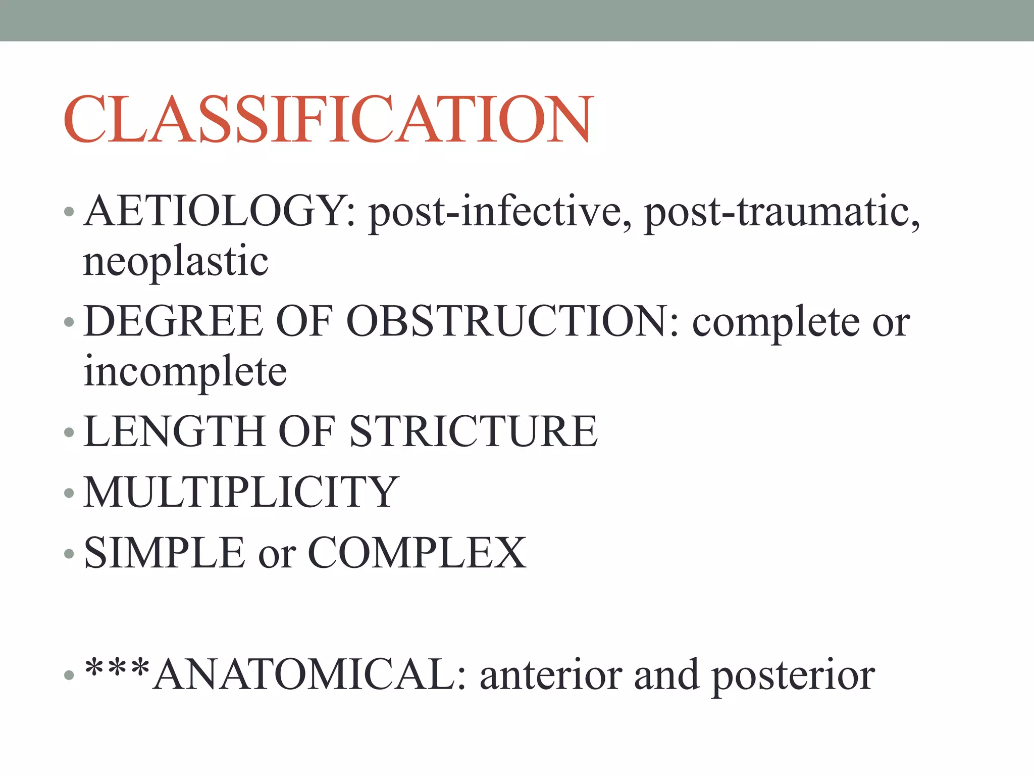 Pathology of Urethral strictures | PPTX