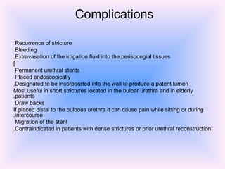 urology.Urethral strictures.(dr.ismaeel) | PPT