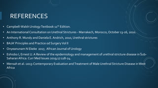 Urethral strictures | PPTX