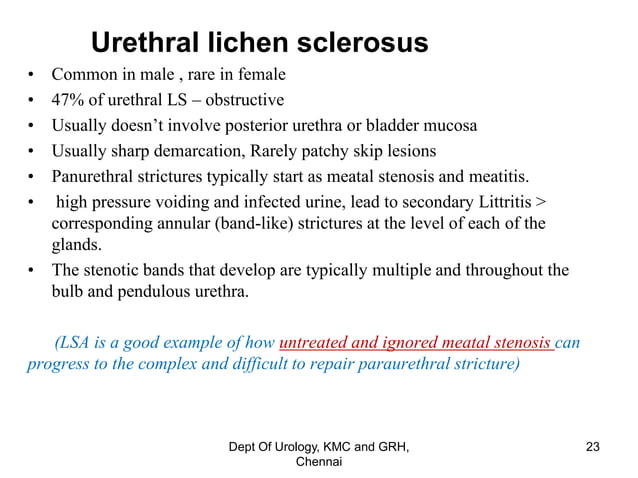 Urethra stricture etiopathogenesis & evaluation | PPT