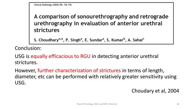 Urethra stricture overview | PDF | Sexual Conditions | Sexual Health