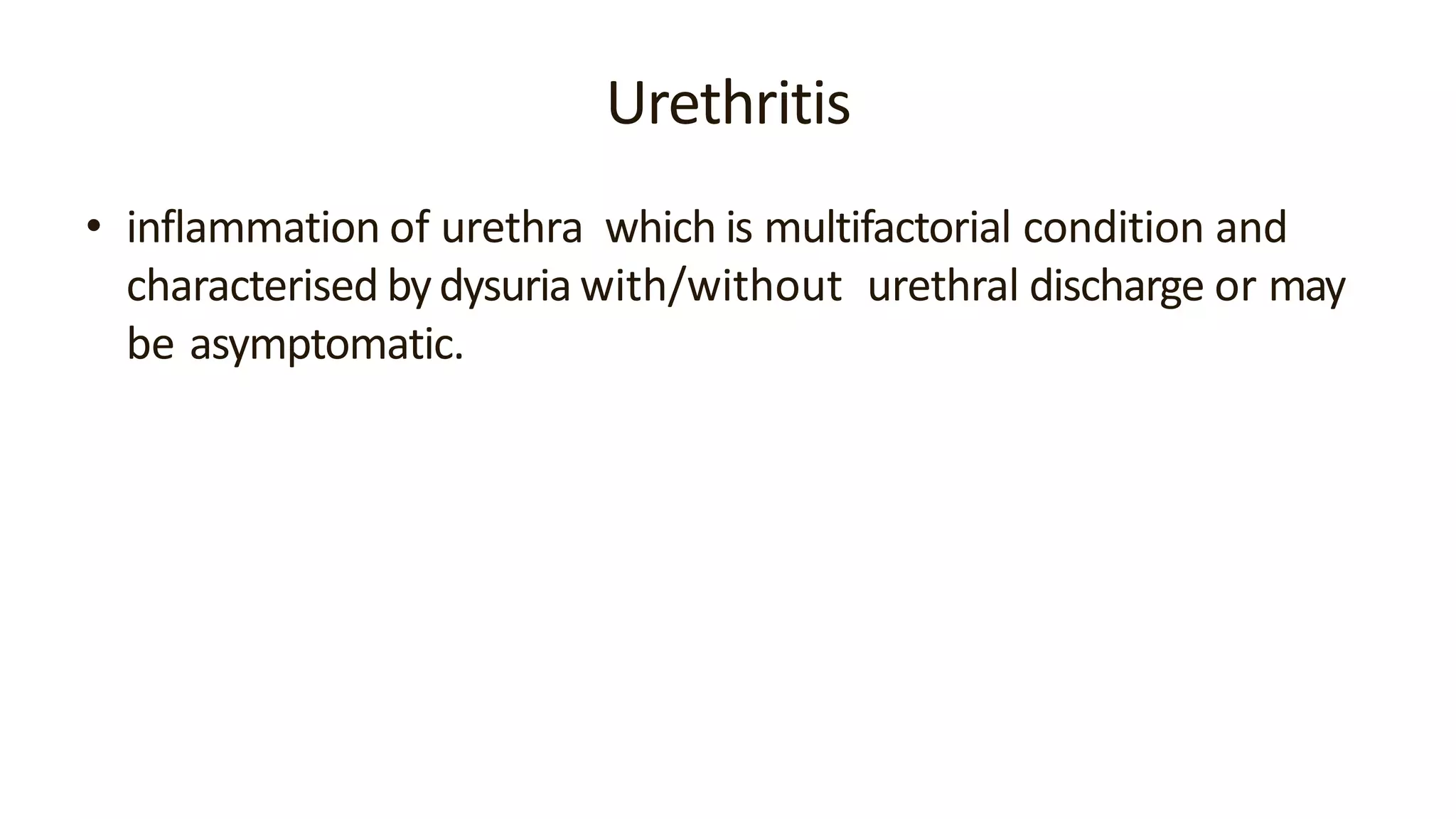 Urethritis | PPTX