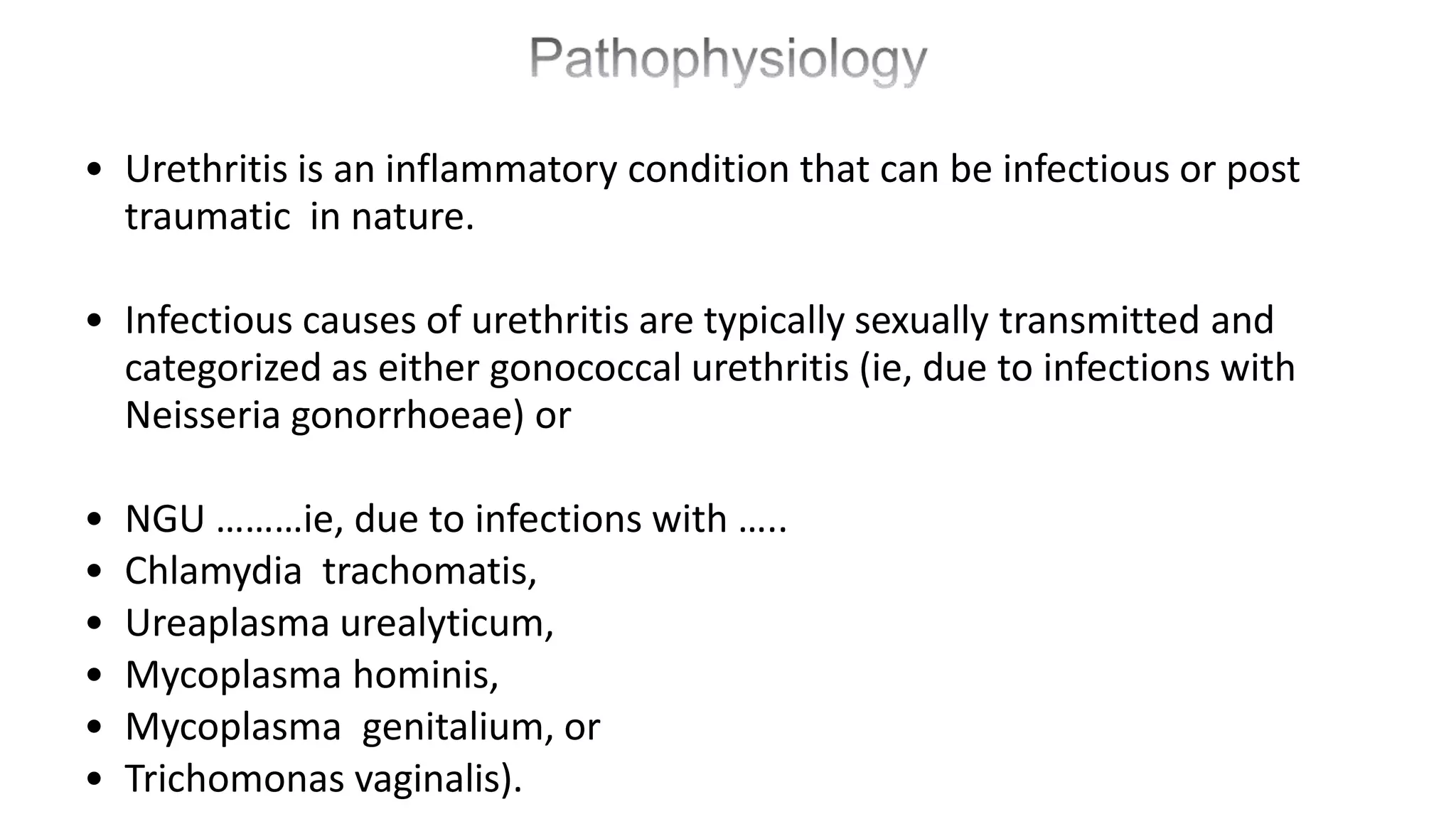 Urethritis | PPTX