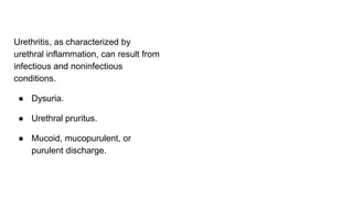 Urethritis woman | PPTX