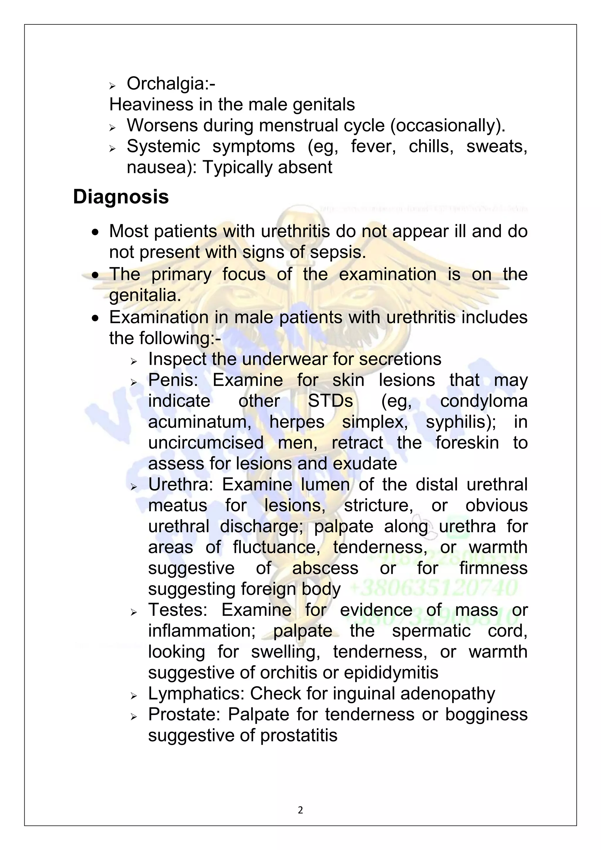 Urethritis | PDF
