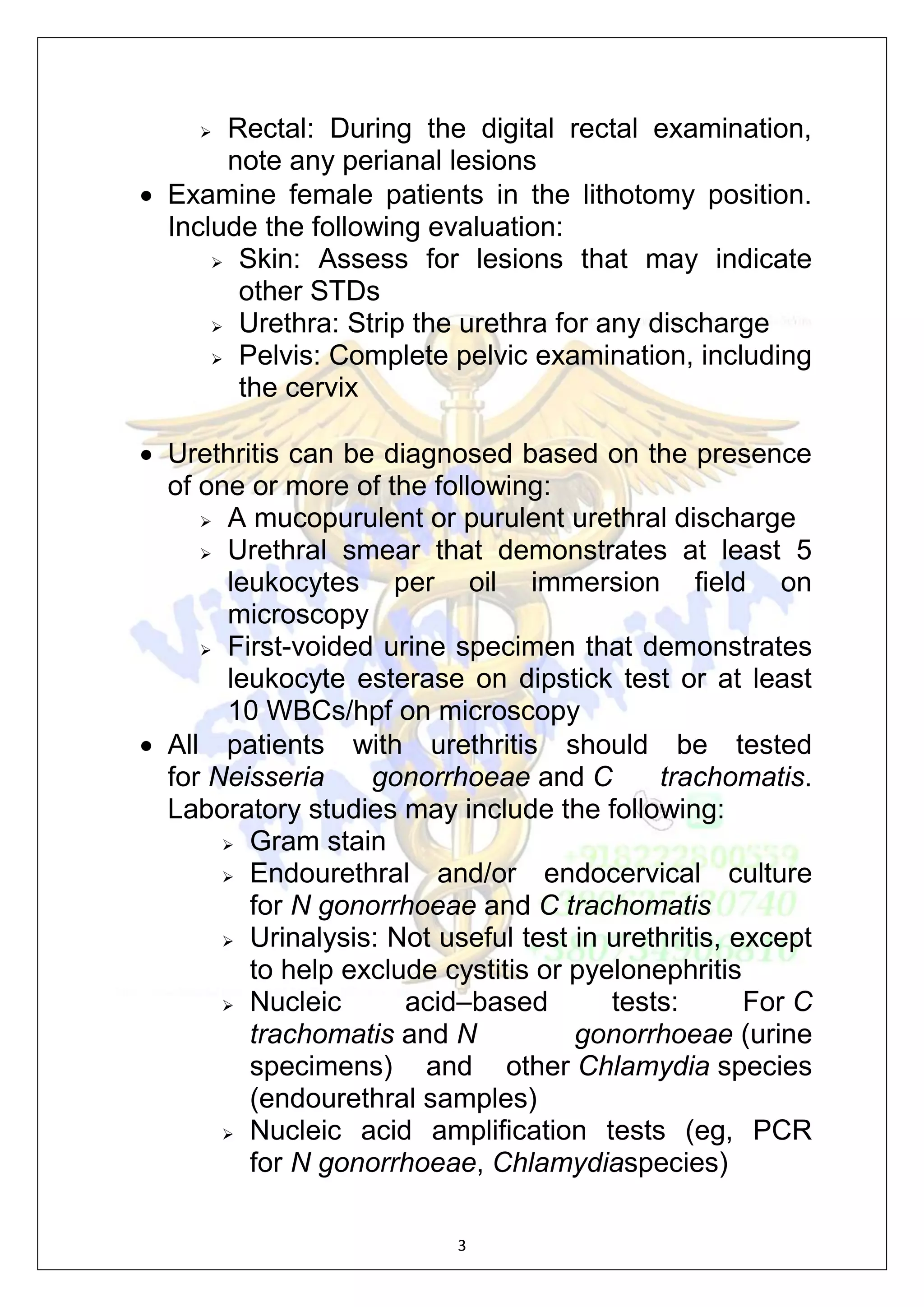 Urethritis | PDF