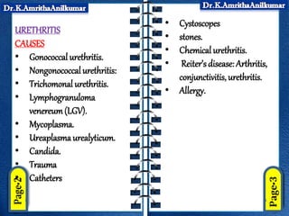 Urethritis by Dr.K.AmrithaAnilkumar | PPTX