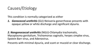 Urethritis.pptx | Sexual Conditions | Sexual Health