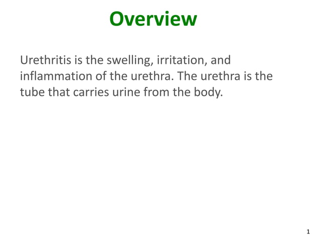 Urethritis | PPTX