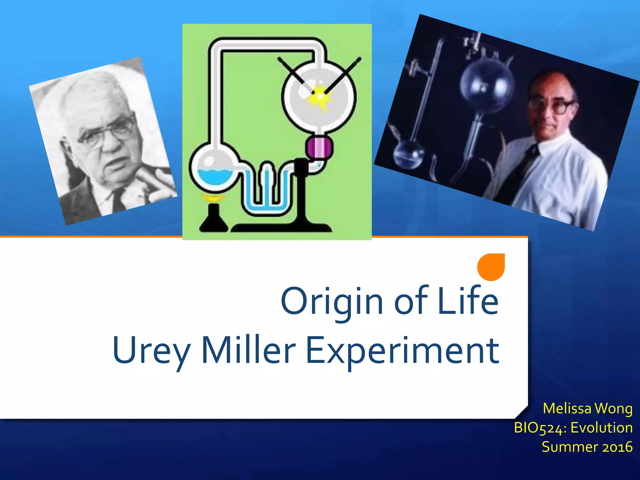 Urey Miller Experiment | PPTX