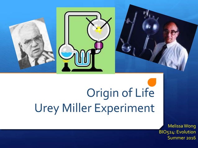 Urey Miller Experiment | PPTX | Chemistry | Science
