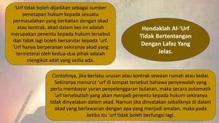 Uruf wal Adat | PPTX