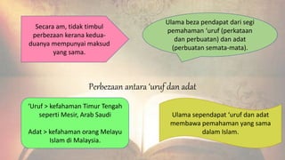 Uruf wal Adat | PPTX