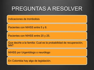 Trombolisis en ACV | PPTX