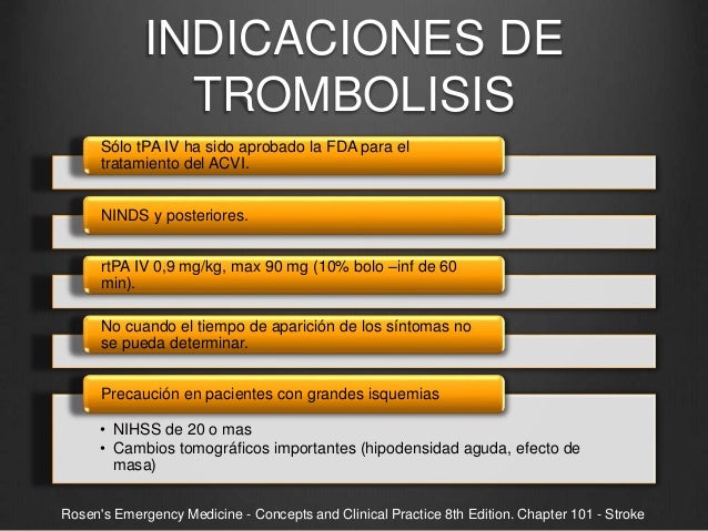 Trombolisis en ACV