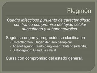 Urgencias Odontológicas: Alveolitis, Flegmón | PPTX