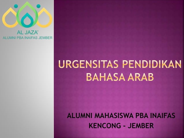urgensitas bahasa arab alumni PBA UAS 2021.pptx
