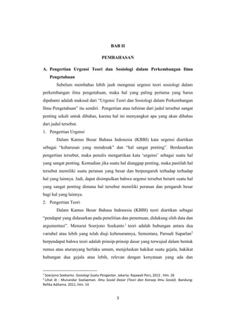 Urgensi teori sosiologi dalam ilmu pengetahuan | PDF