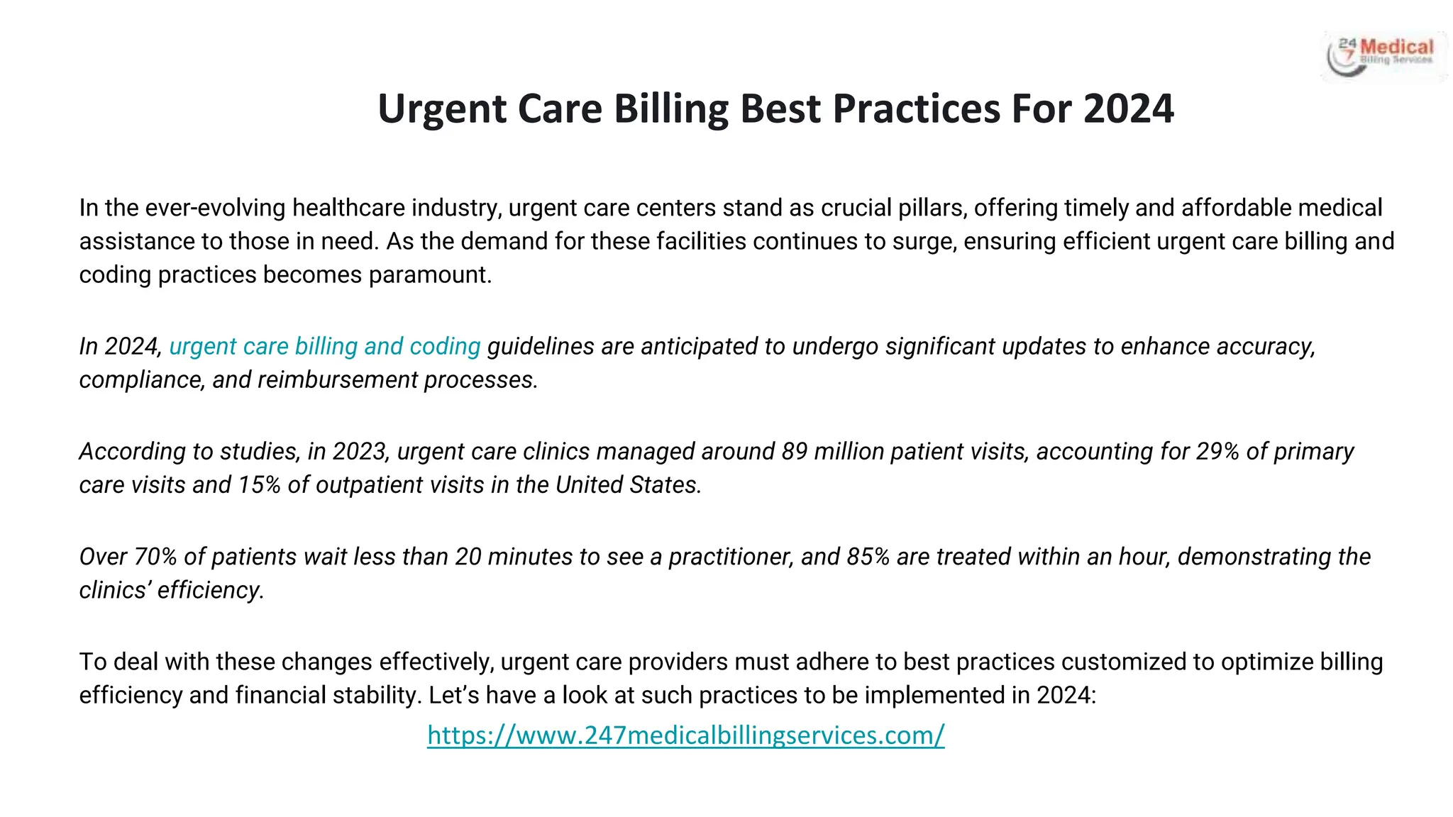 Urgent Care Billing Best Practices For 2024.pptx