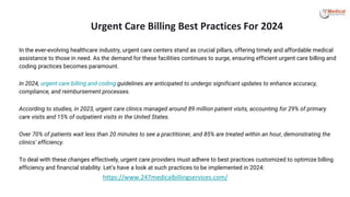 Urgent Care Billing Best Practices For 2024.pptx