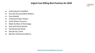 Urgent Care Billing Best Practices For 2024.pdf