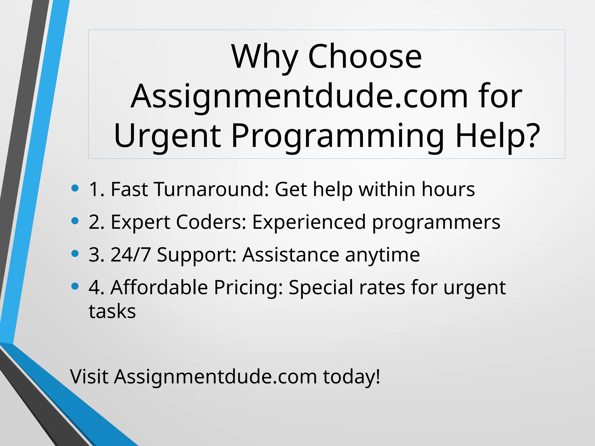 Struggling With Deadline Know How To Complete A Programming Assignment In Less Than 24 Hours Pptx