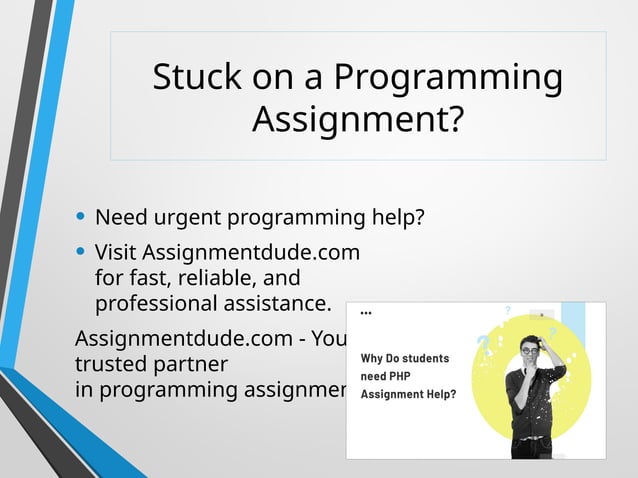 Struggling with Deadline- Know How to Complete a Programming Assignment ...
