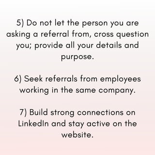 LinkedIn Referrals | PDF