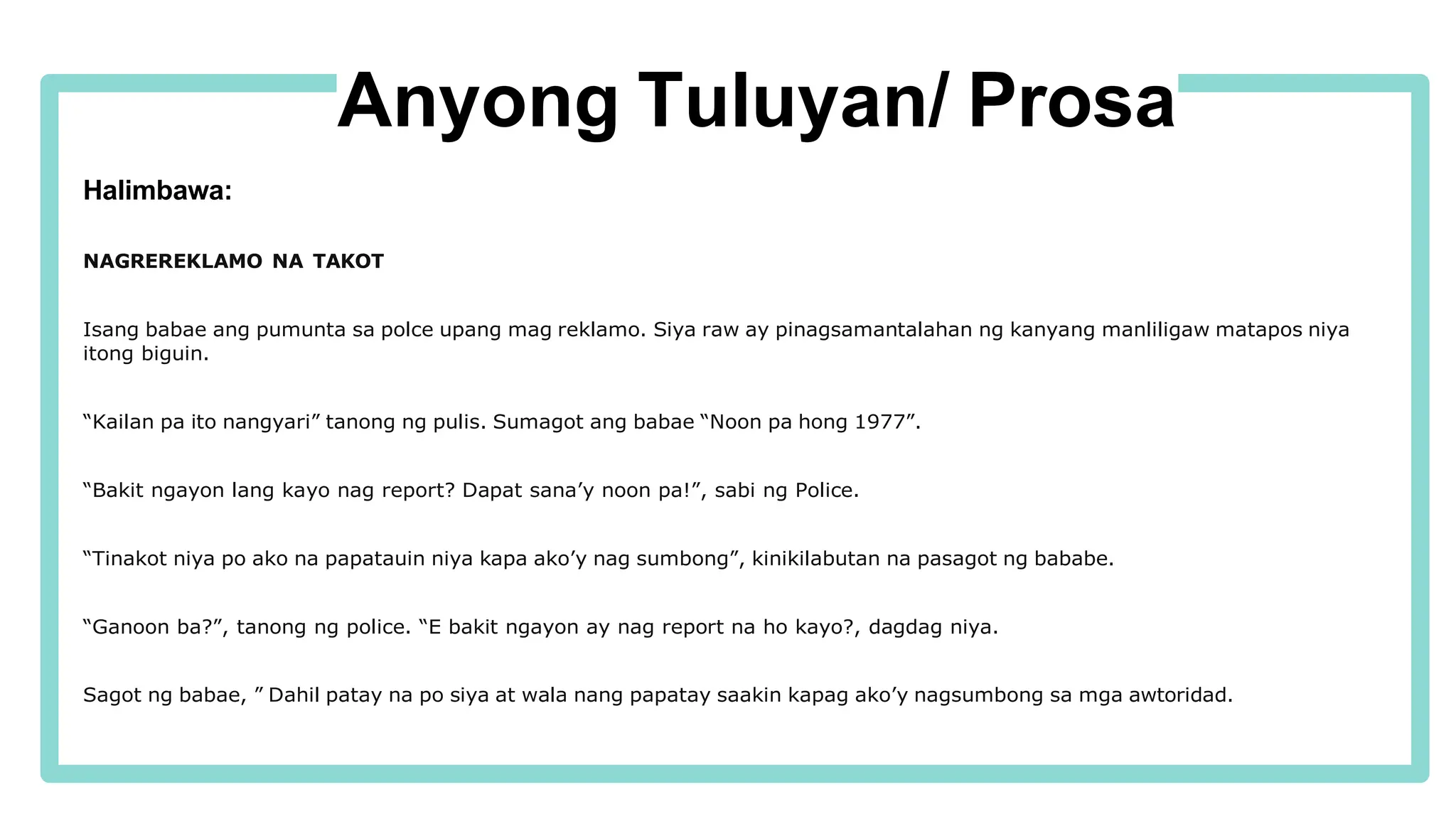 Uri at anyo ng panitikan at ang kahulugan nito | PDF